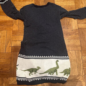 Modcloth | Dresses | Modcloth Dinosaur Sweater Dress Novelty Sweater ...